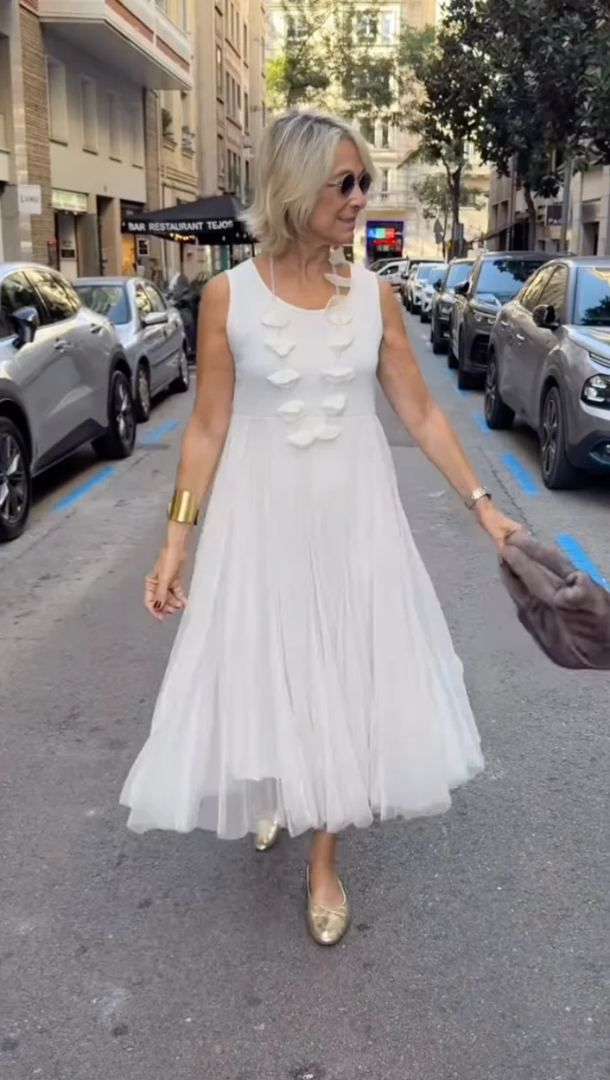 Zanelia™ | Elegant Tulle Sweater Dress – Maple & Bloom Vancouver